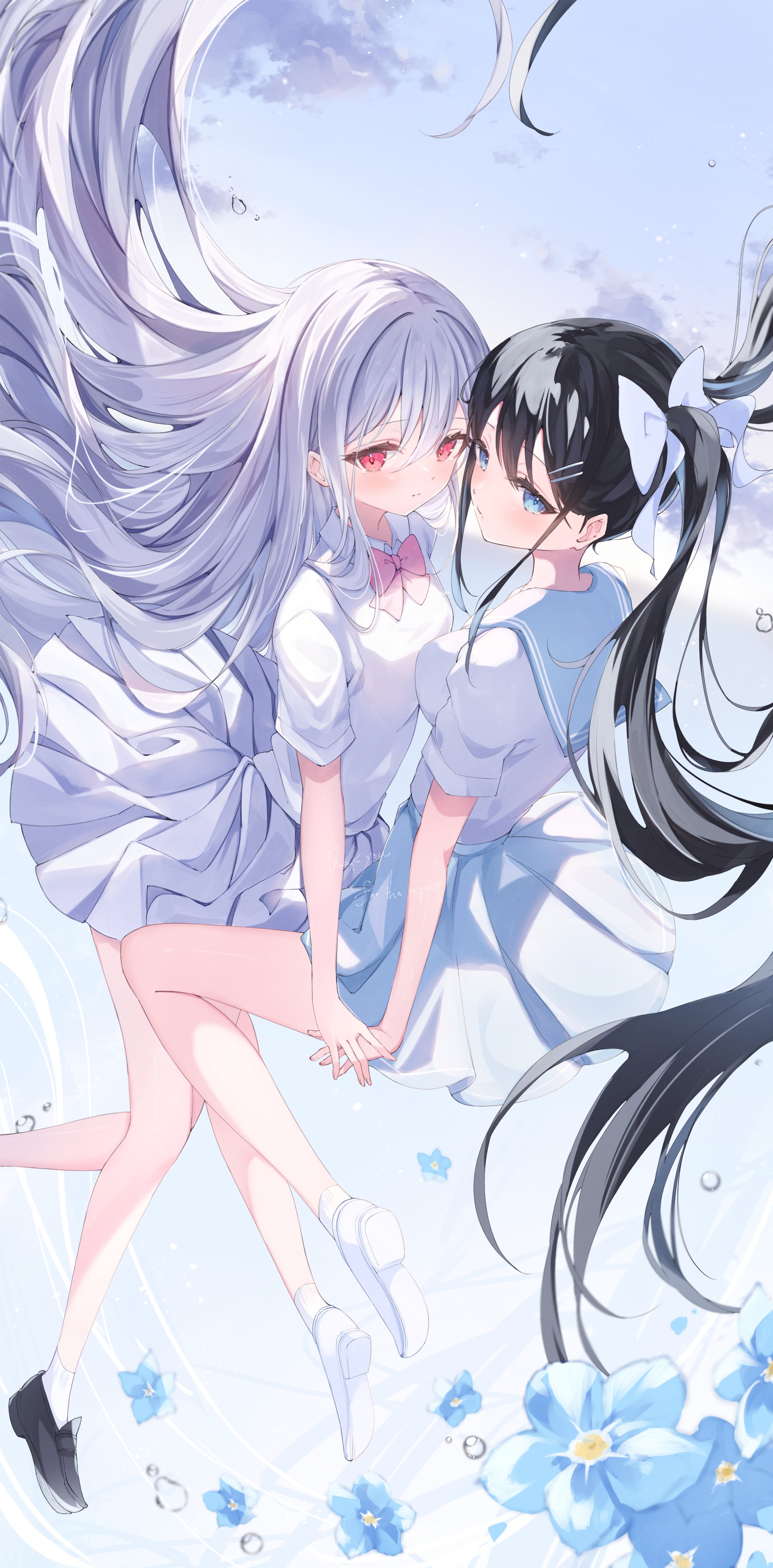 okomeillust seifuku yuri | #1058431 | yande.re